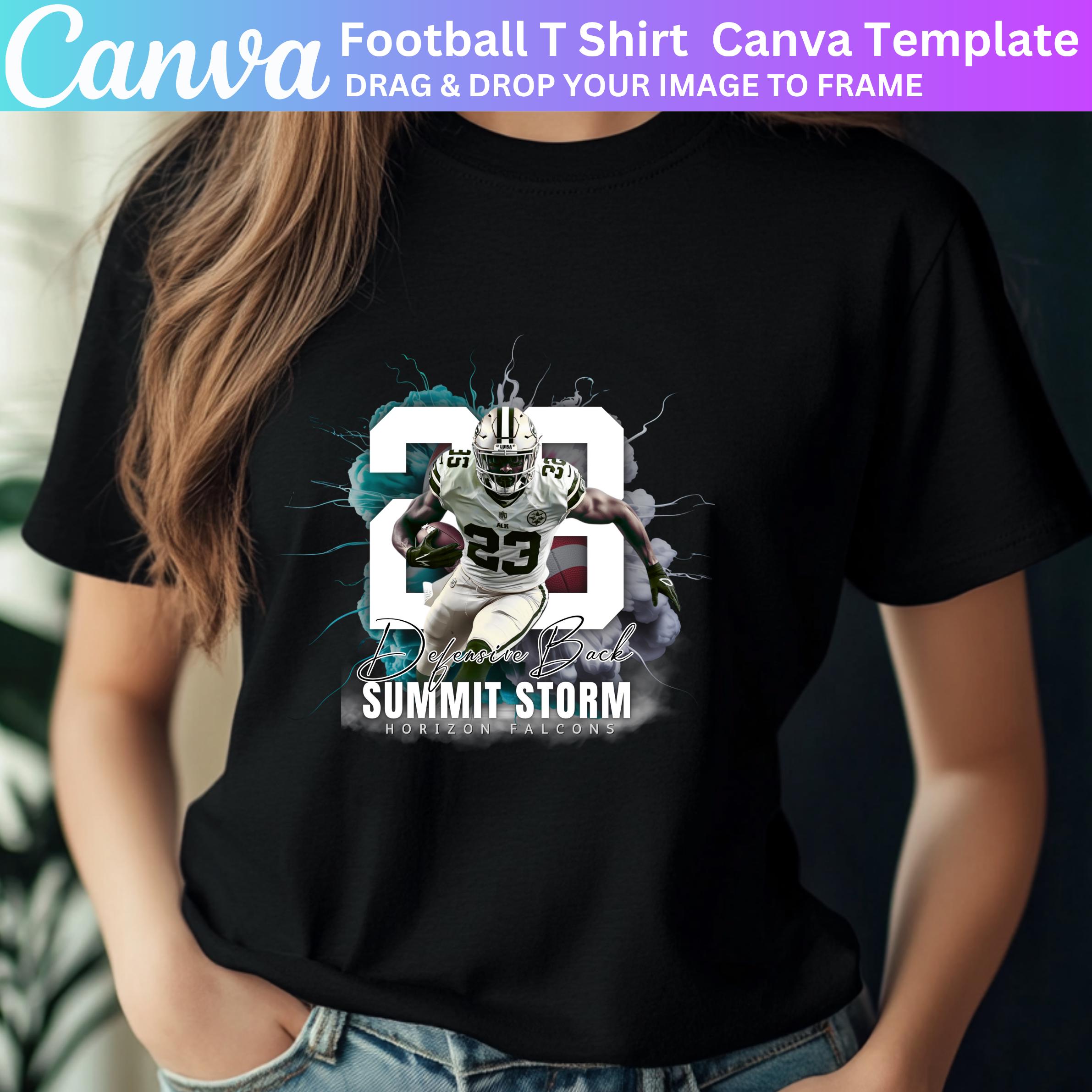 11 Football T Shirt Canva Template, Editable Football Mascot Designs ...