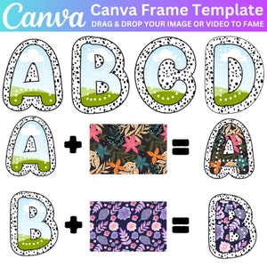 Canva Editable Alphabets, Letters Ca,nva Template, A-Z Birthday ...