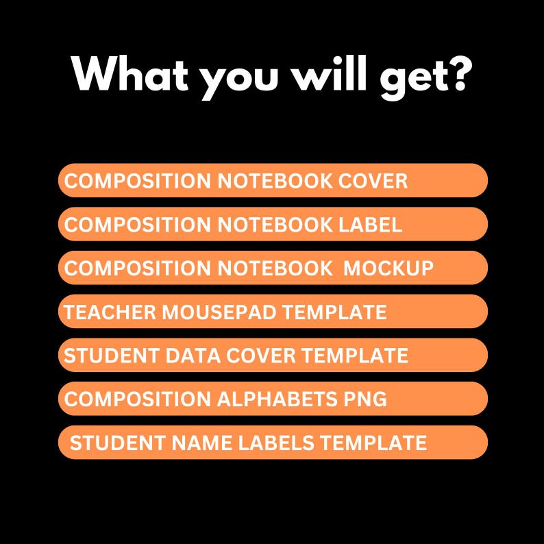 Composition Notebook Cover Mega Bundle, Editable Composition Book Canva ...
