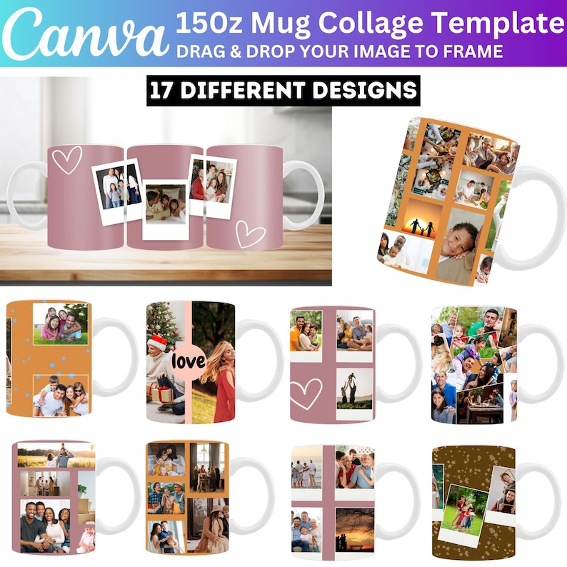 15+ Add Your Own Photo Mug Template, Editable Add Your Photo 15oz Mug ...