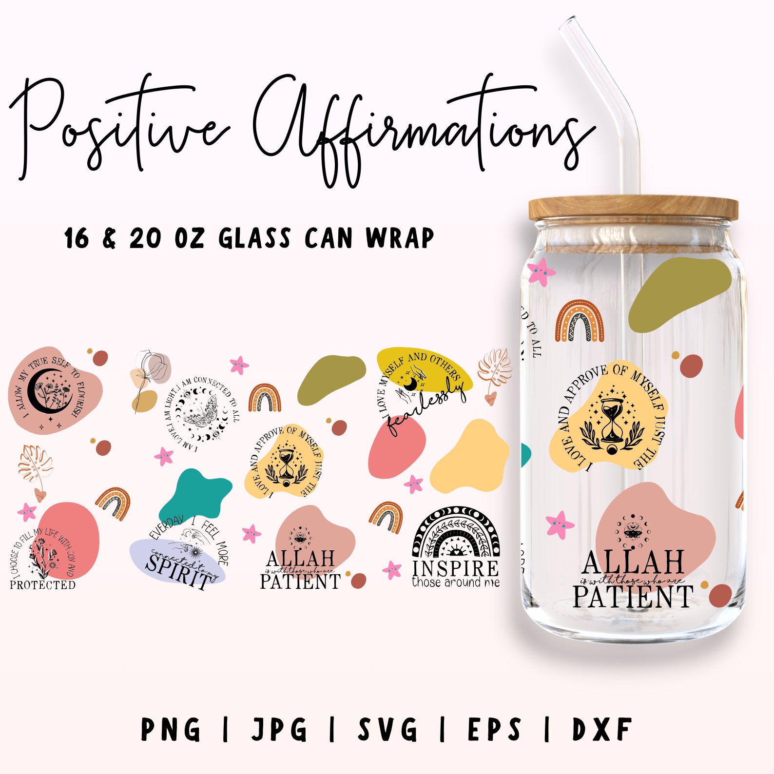 Positive Affirmations Libbey Glass Wrap Bundle, Mom Daily Affirmations ...