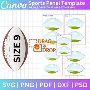 Sports Panel Canva Editable Template Bundle, Football Panel Template ...