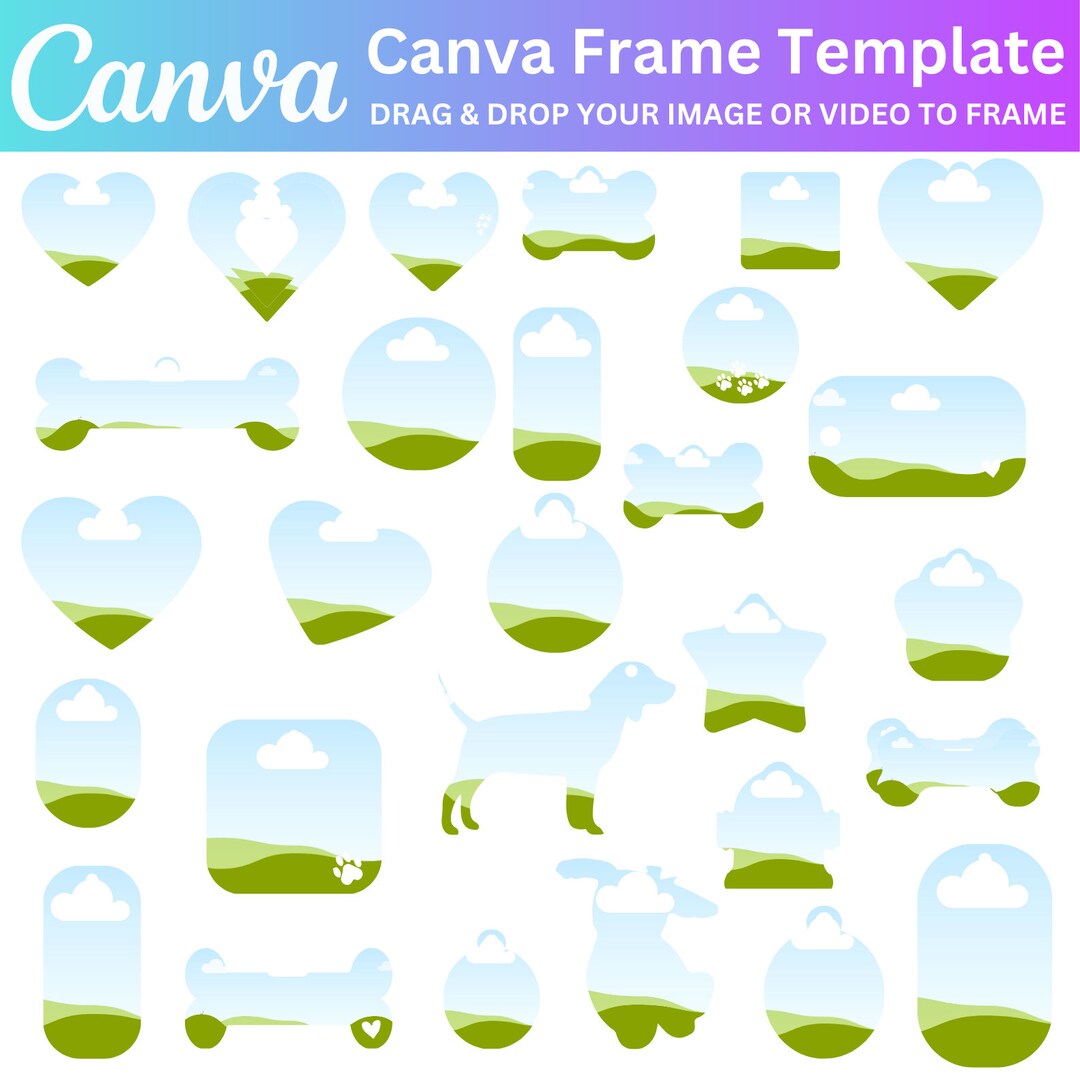 Design Your Own Dog Tag on Canva, Dog Tag Canva Template, Editable ...