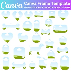 Design Your Own Dog Tag on Canva, Dog Tag Canva Template, Editable ...