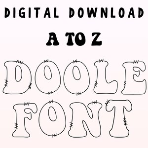 Doodle Font Svg, Doodle Font Png, Doodle Letters Svg, Doodle Alphabet ...