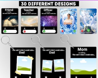 Memorial Keychain Template the Call I Wish I Could Make Editable in ...