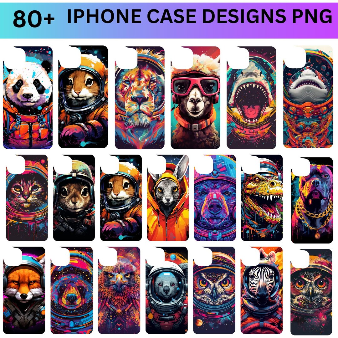 Phone Case Template 80+ Designs PNG Bundle, Sublimation Template for ...