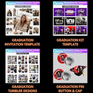 Graduation Shirt Template Mega Bundle, Graduation Editable Design ...