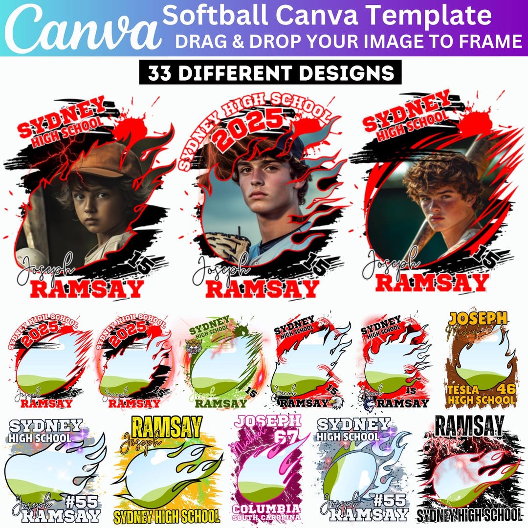 Softball Bootleg Canva Editable Template, Bootleg Rap Tee Shirt Designs ...