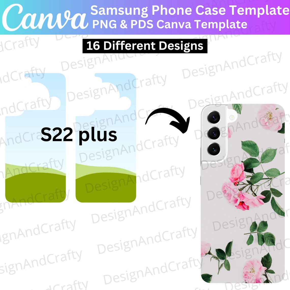 16 Samsung Galaxy Phone Case Canva Editable Template, Samsung Phone ...