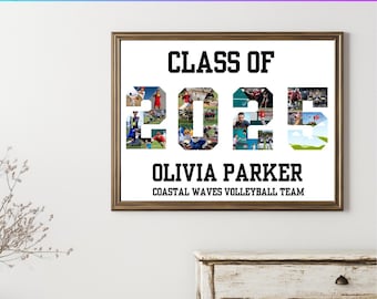 Volleyball 2025 Canva Editable Photo Collage, Volleyball Canva Frame ...