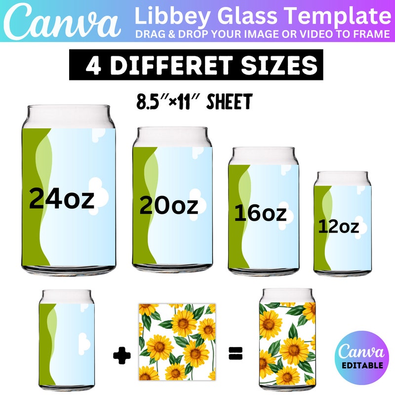 Canva Libby Cup Template - Etsy