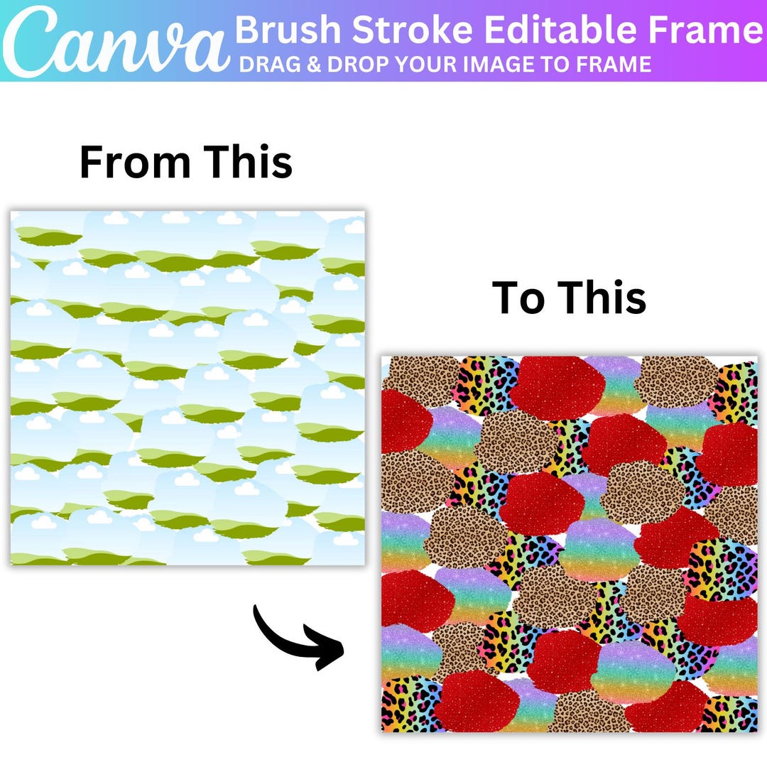 Fill Your Own Paint Splash, Bleach Effect Distressed Edge Canva ...