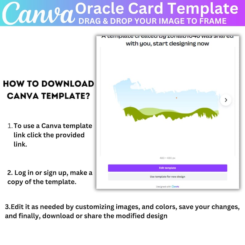 Oracle Card Canva Template, Editable Affirmation Cards Template, Tarot ...