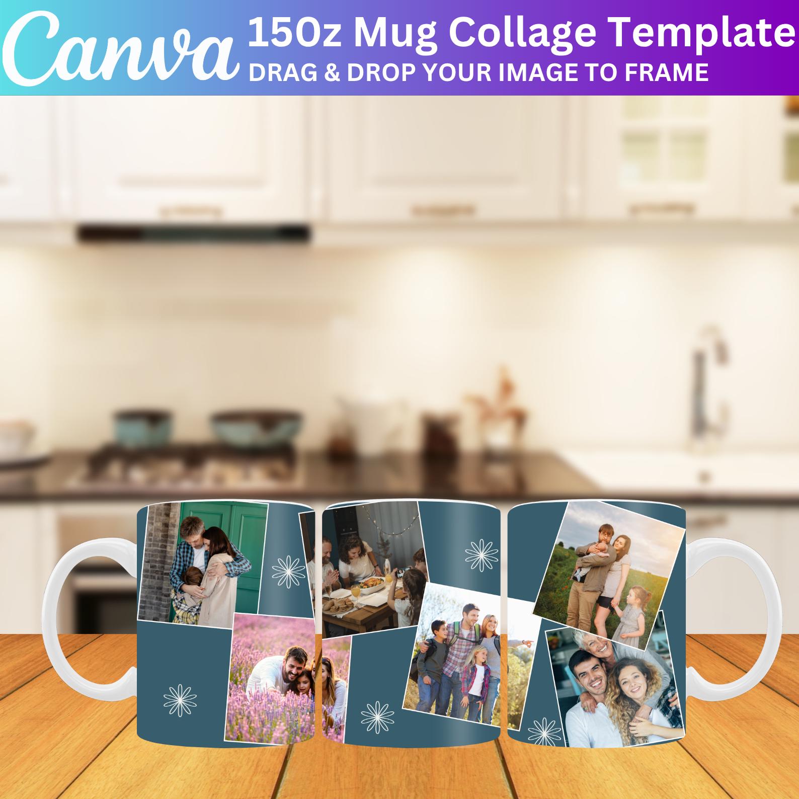 15+ Add Your Own Photo Mug Template, Editable Add Your Photo 15oz Mug ...