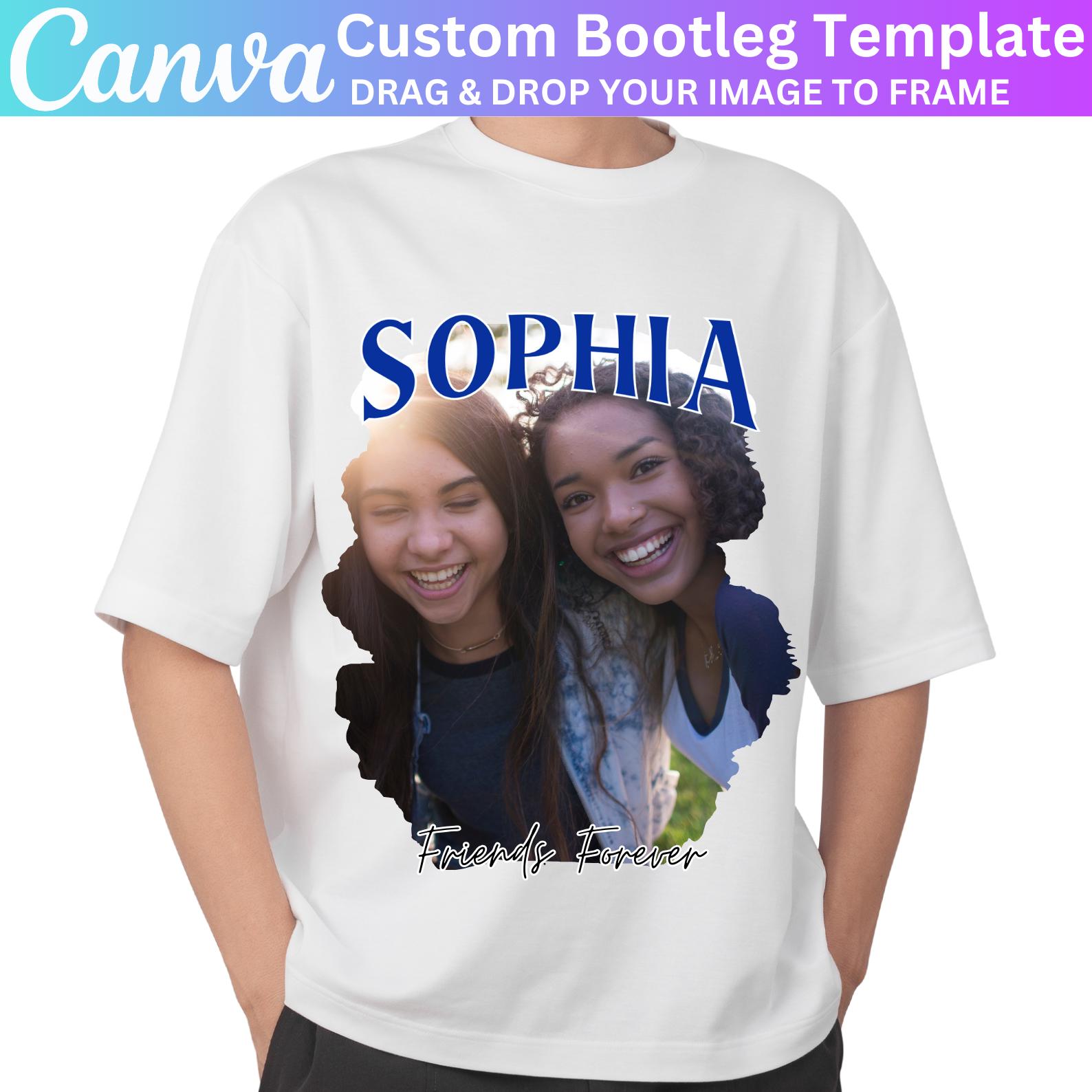 Custom Bootleg Canva Editable Template, Custom Bootleg Frame Design ...