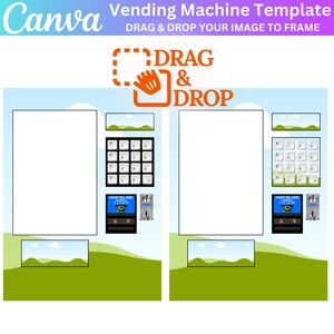 Vending Machine Canva Editable Template, Vending Business Canva ...