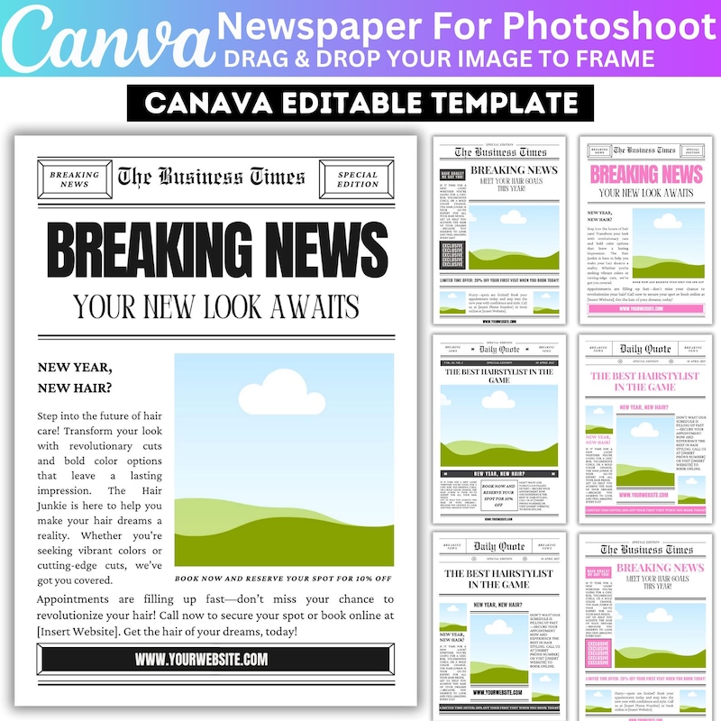 Birthday Newspaper Frame - Etsy
