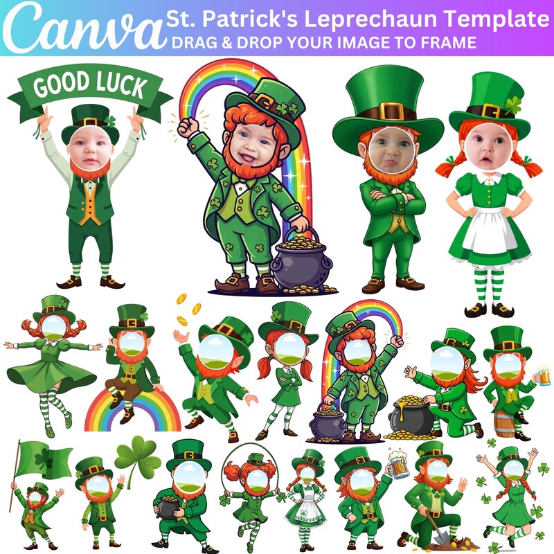 Leprechaun Cutout - Etsy