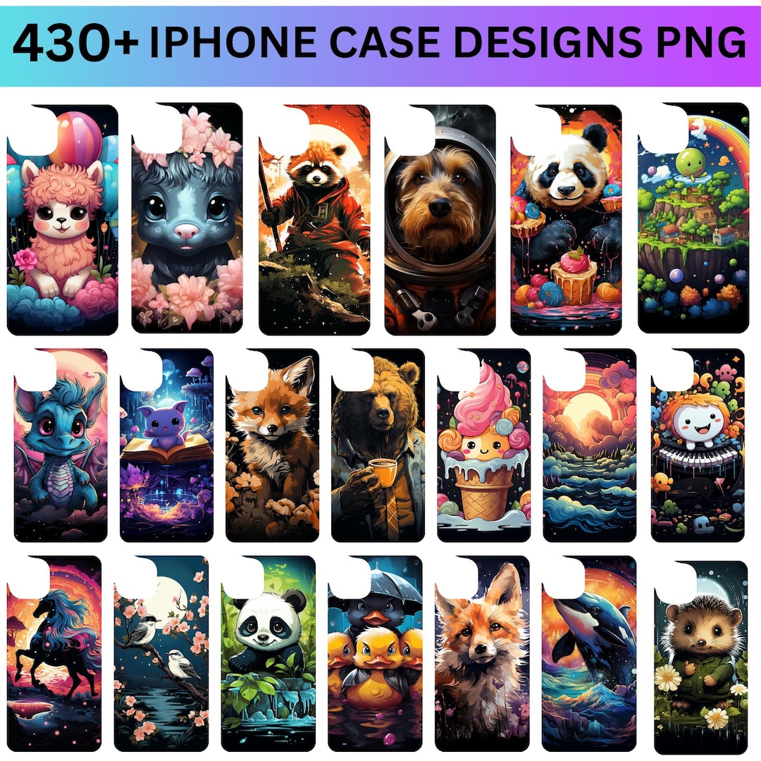 Phone Case Template 430+ Designs PNG Bundle, Sublimation Template for ...