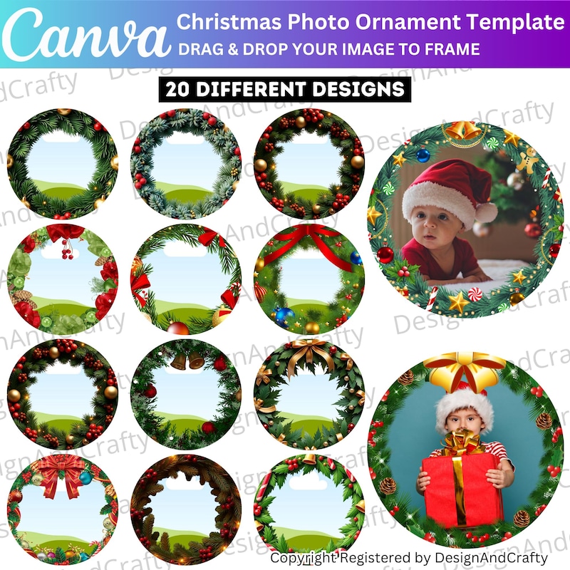 Custom Ornaments Circle - Etsy