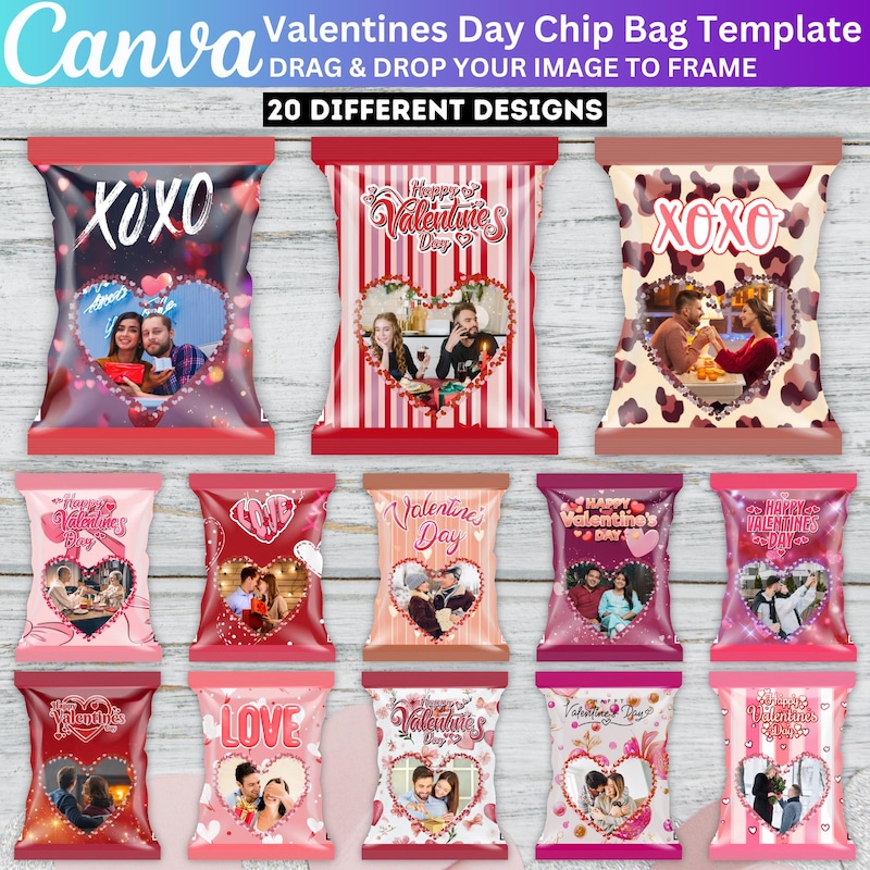 Valentine Chip Bag Pouch - Etsy