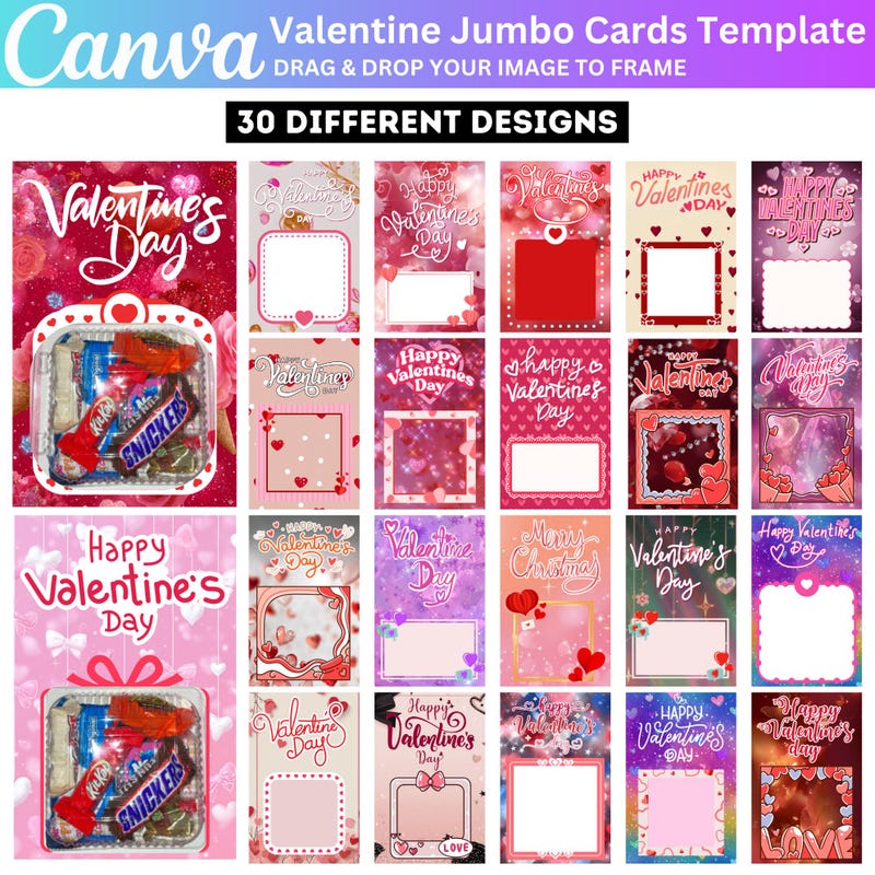 Kids Valentines 30 Pack - Etsy