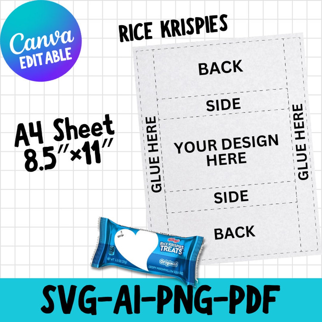 Rice Krispies Template, Rice Krispies Treats, Rice Krispies Label ...