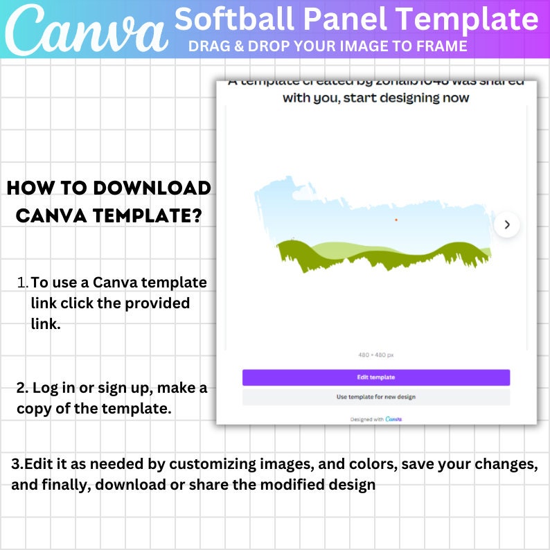 Softball Panel Template Svg, Canva Editable, Softball Ball Leather ...