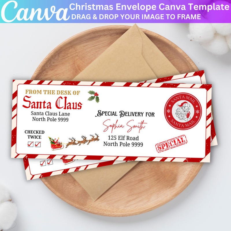 Money From Santa Envelope - Etsy
