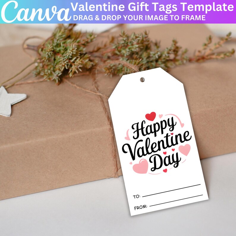 10editable Valentine’s Day Gift Tags, Valentine Tags for School ...