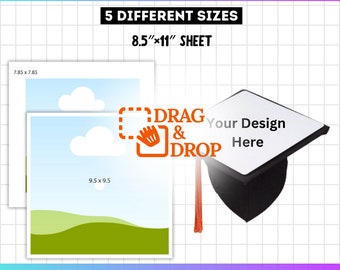 Blank Graduation Cap Template, Graduation Cap Top Template, Graduation ...