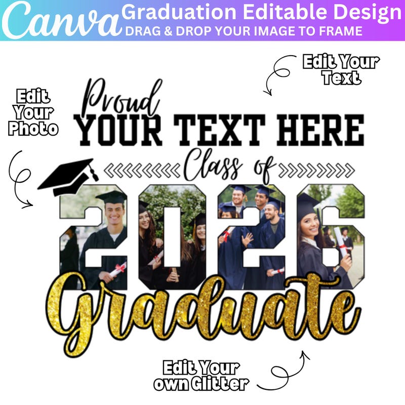 2026 Graduate Picture Frame - Etsy