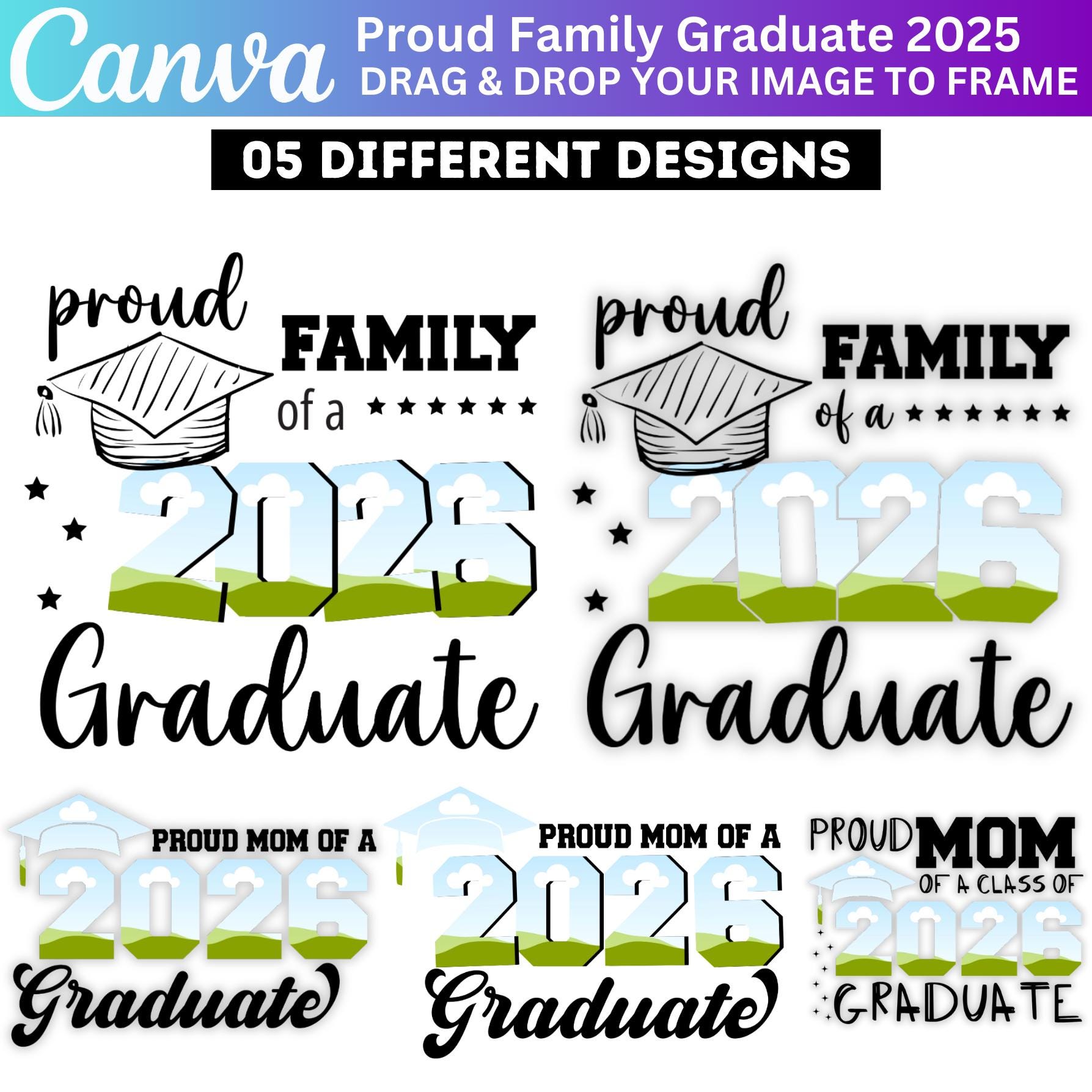 Proud Graduates Family 2026 Template, Graduate Fan, Proud Family Shirt ...