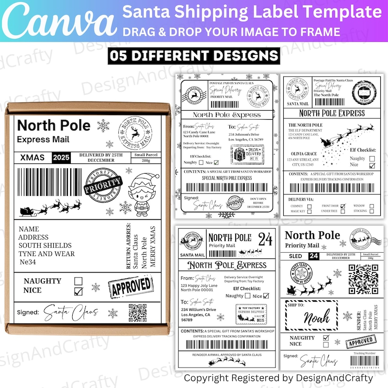 Custom From Santa Tag - Etsy UK