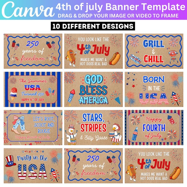 Independence Day Banner - Etsy
