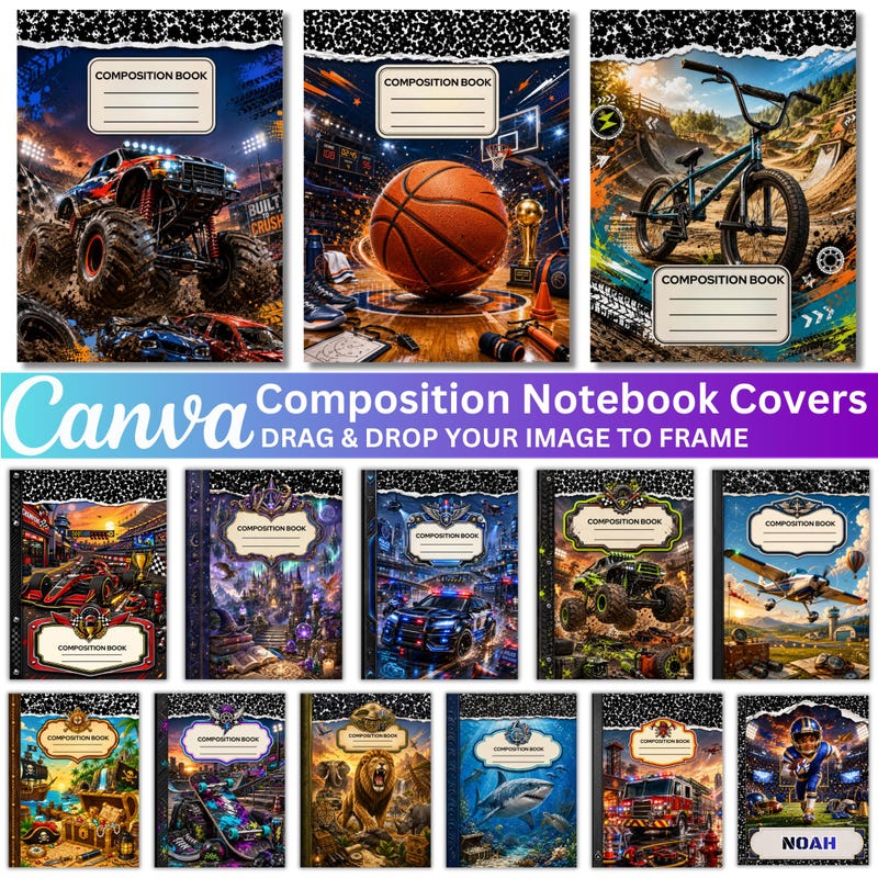 Sports Notebook Covers - Etsy
