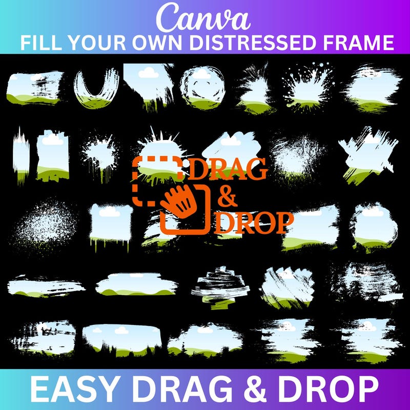Distressed Frames - Etsy
