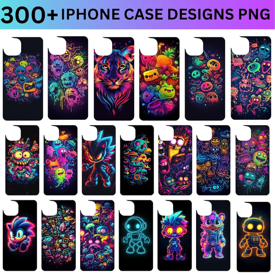 300+ Phone Case Template Designs PNG Bundle, Sublimation Template for ...
