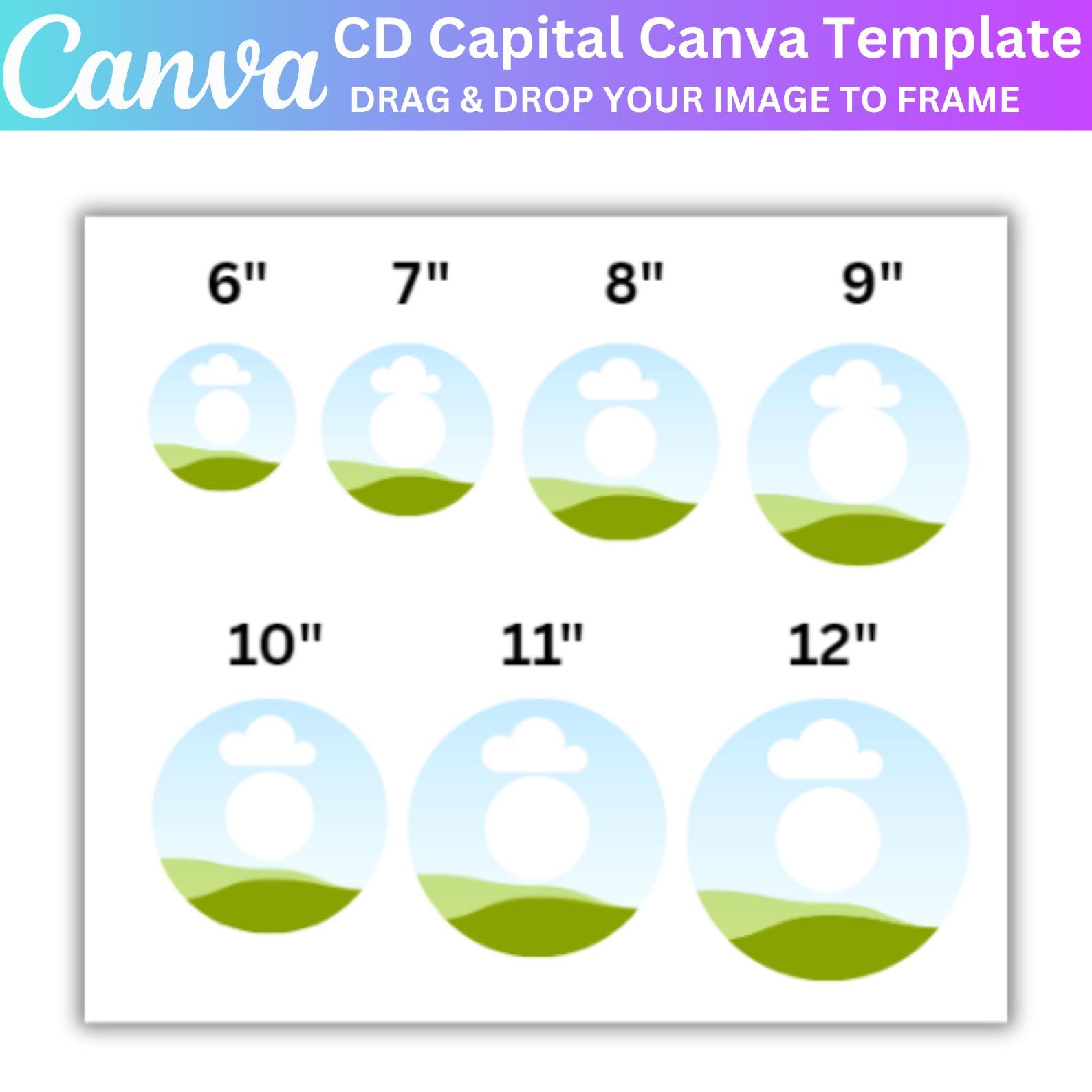 Vinyl Record Label Canva Template, Canva Editable Vinyl Record Frame ...