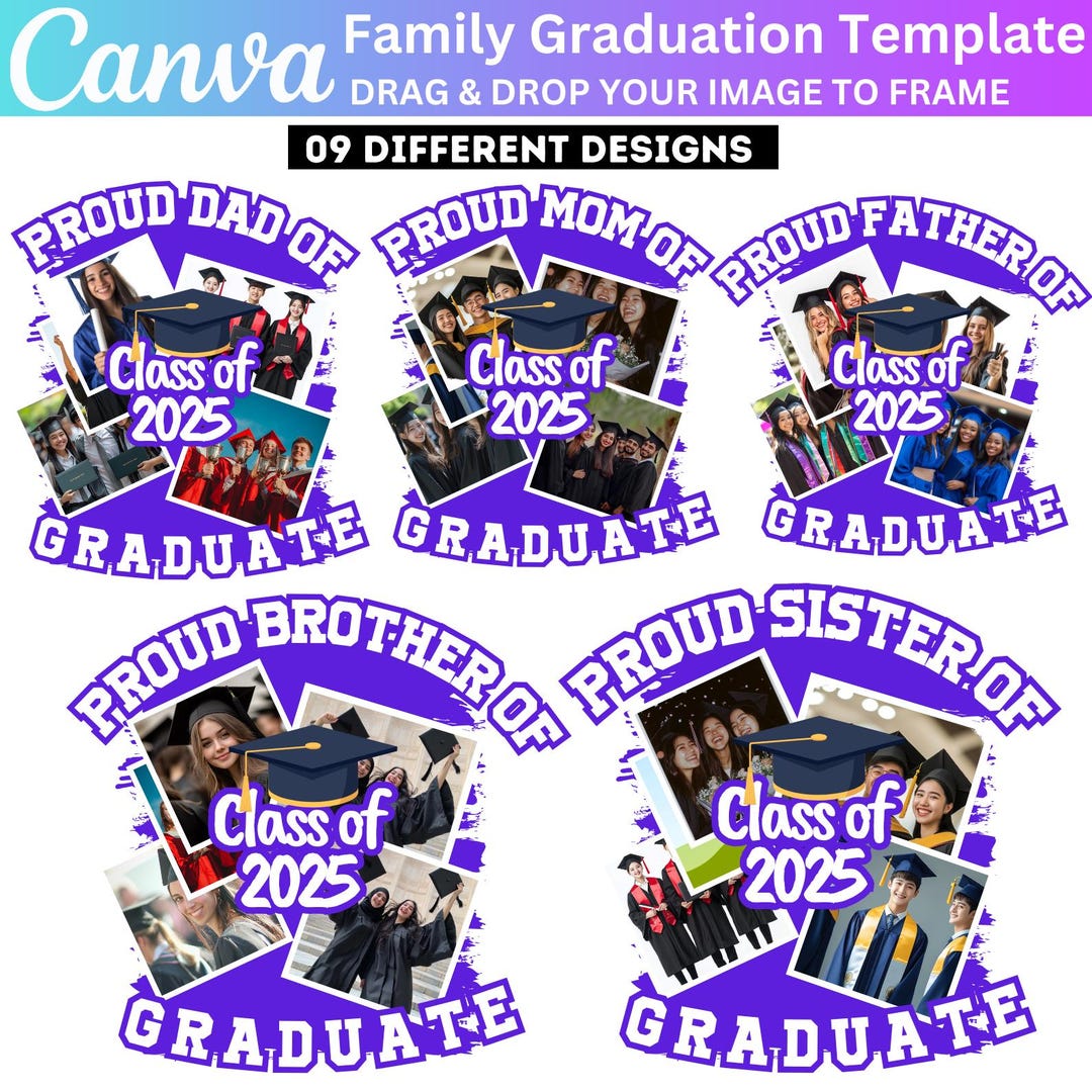 Proud of Family Graduation 2025 Graduation Template, Mom Congrat 2025 ...