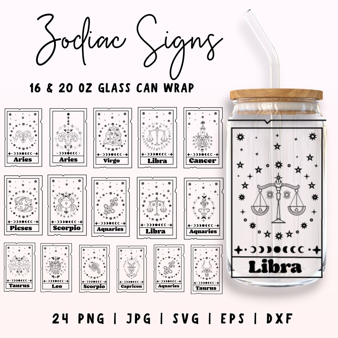 Los signos del zodíaco pueden envolver el paquete SVG, Astrología ...