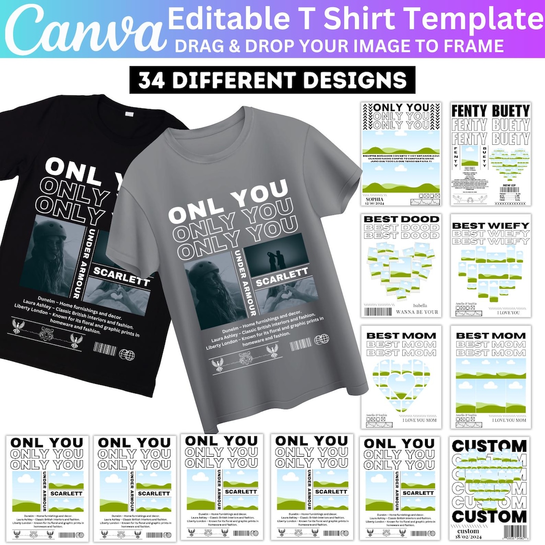 Girlfriend T Shirt Canva Editable Template, Print Your Own Shirt ...