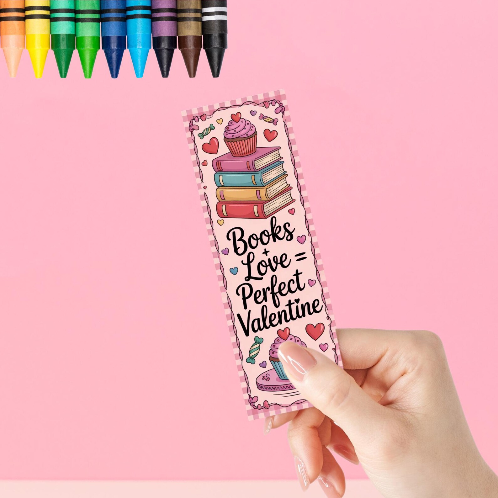 10 Valentine's Bookmark Bundle, Printable Cozy Vday Bookmark, Heart ...