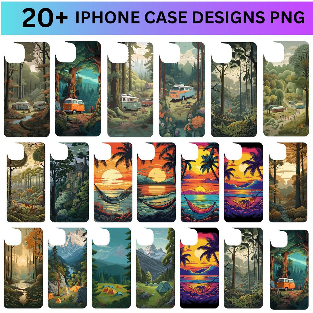 20+ Phone Case Template Designs PNG Bundle, Sublimation Template for ...