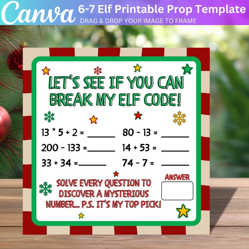 6-7 Elf Printable Prop Bundle, 67 Maths Educational, Six Seven Funny ...