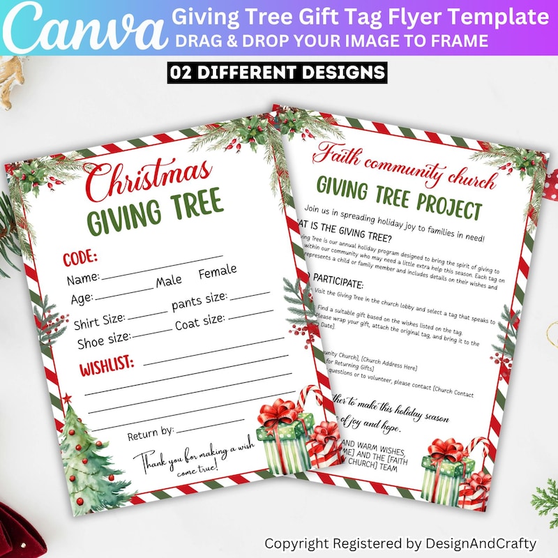 Angel Tree Flyer - Etsy