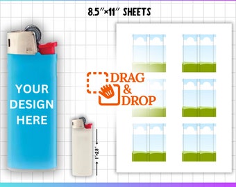 Lighter Label Template Svg, Lighter Wrapper Template, Lighter Label ...