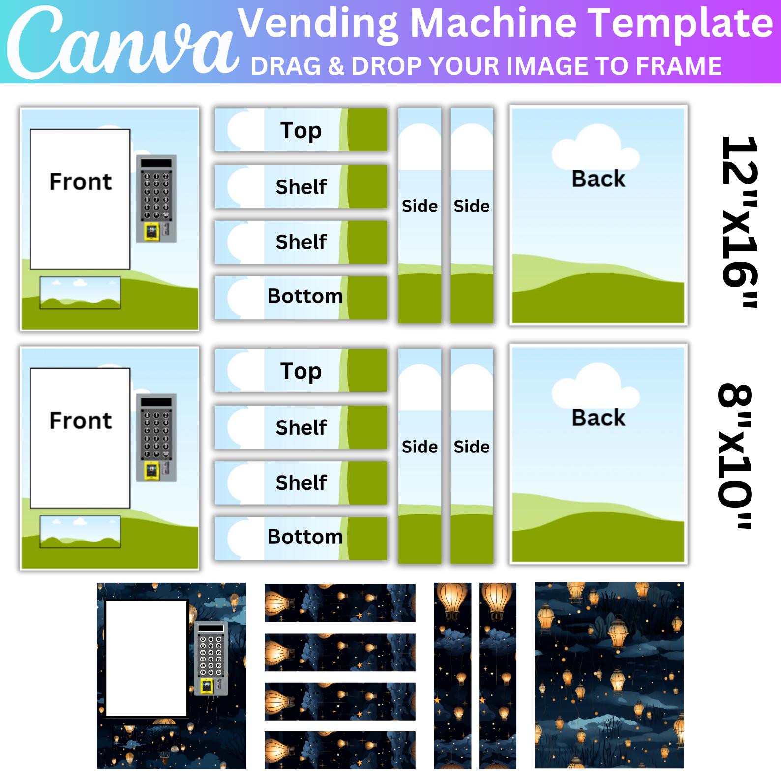 Vending Machine Canva Editable Template, Vending Business Canva ...