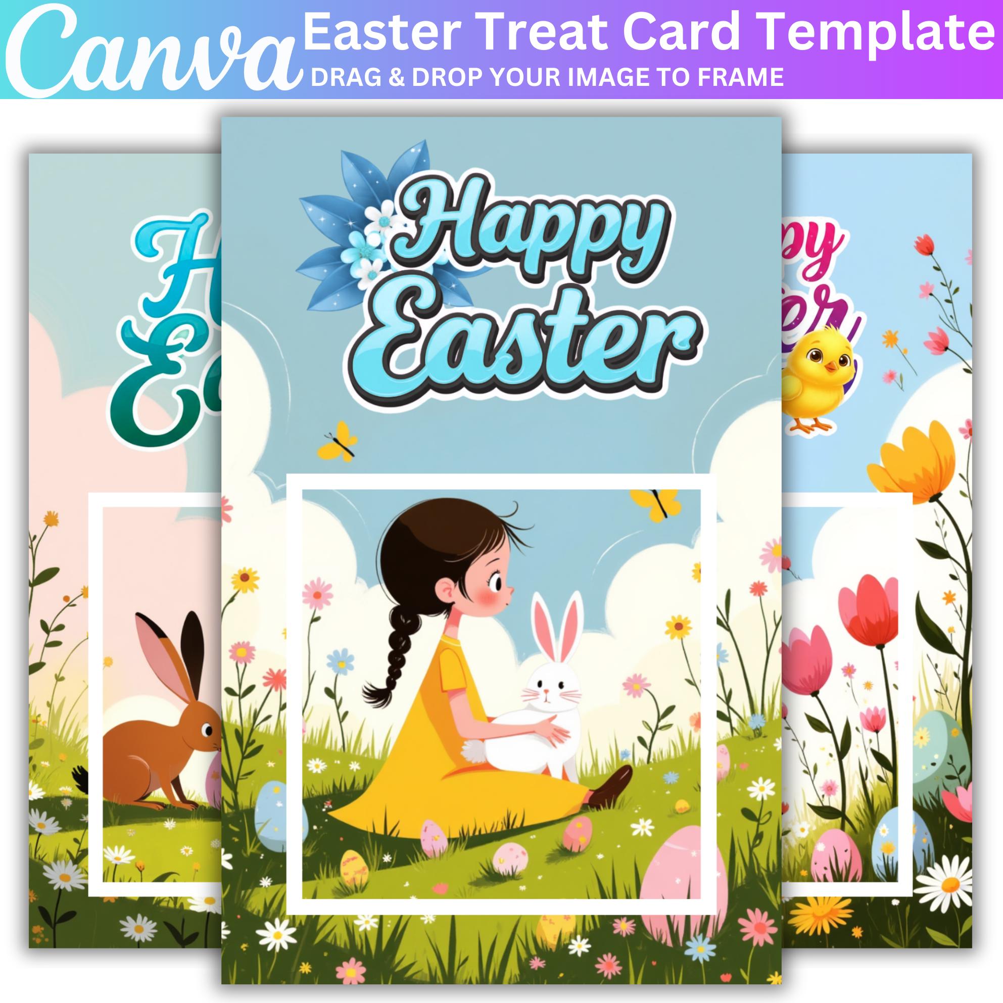 30 Easter Jumbo Treat Card Template, Canva Editable Easter Jumbo Treat ...